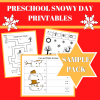 Preschool Snowy Day Printables - Wonder-Filled Days